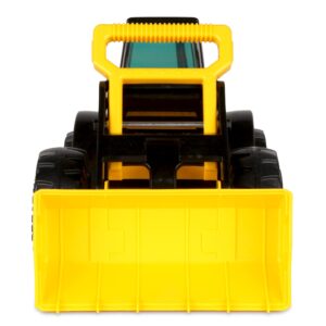 Tonka Steel Classics, Classic Front Loader– Made with Steel & Sturdy Plastic, Yellow Friction Powered, Big Construction Truck, Boys and Girls, Toddlers Ages 3+, Birthday Gift, Holiday