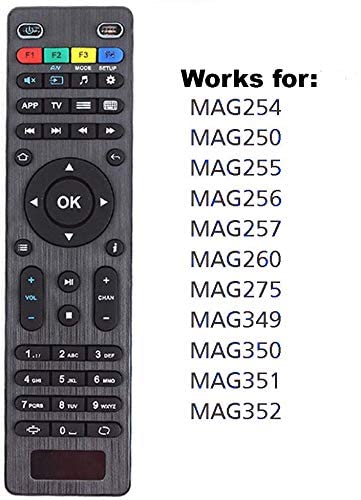 Replacement Remote Control for MAG254 MAG250 255/256 / 257/260 / 275/349 / 350/351 / 352 MAG322W1 MAG 322 OTT TV Box IPTV Set-Top Box