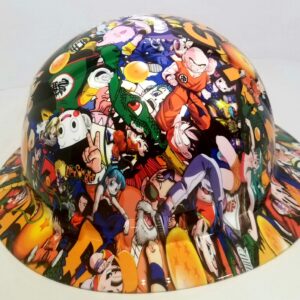 Wet Works Imaging Customized Pyramex Full Brim Dragon Ball Z Hat with Ratcheting Suspension