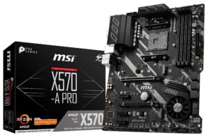 msi x570-a pro motherboard (amd am4, ddr4, pcie 4.0, sata 6gb/s, m.2, usb 3.2 gen 2, hdmi, atx) (renewed)