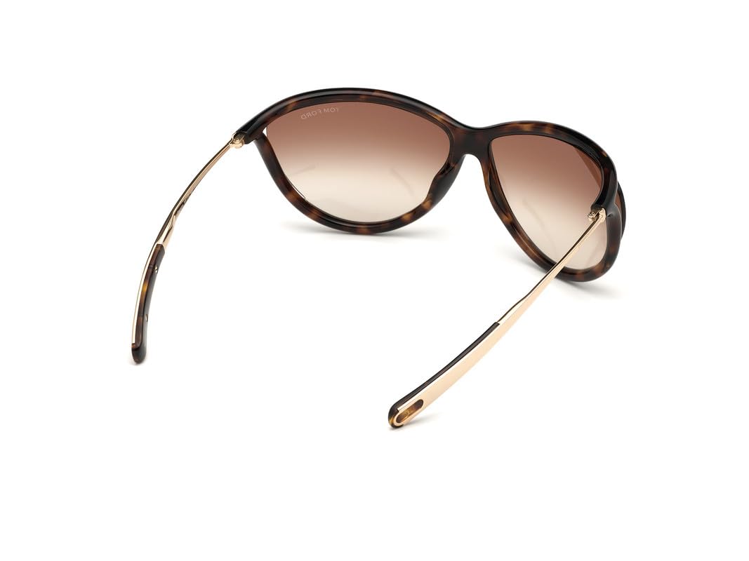 Tom Ford sunglasses Tammy (FT-0770-S 52F) Dark Havana - Rose gold - Brown Gradient lenses