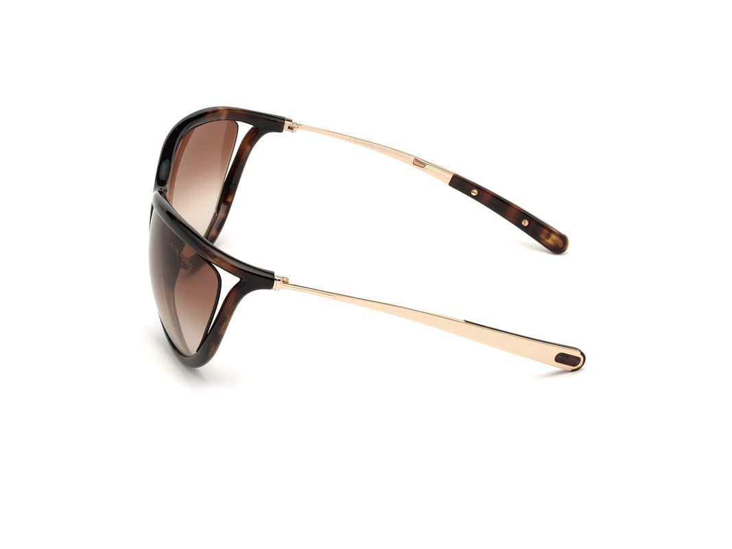 Tom Ford sunglasses Tammy (FT-0770-S 52F) Dark Havana - Rose gold - Brown Gradient lenses