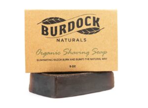 burdock naturals organic shaving soap - all natural shaving cream for razor burn and bumps