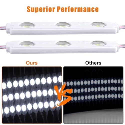 Linkstyle 60 LEDs 12V Van Interior Light Car LED Ceiling Lights Kit, Super Bright Lighting Dome Lamp for Van RV Truck Auto Vehicle Boats Caravans Trailers Lorries Bus Camper (20 Modules, White)