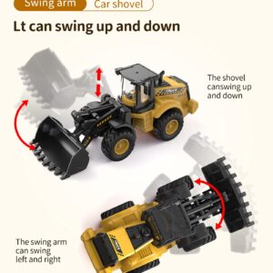 Construction Toys Excavator for Kids, Geyiie Toys Truck Excavator Tractors for Boys Girls 3-5 4-7 8-12 Year Old Kids, Birthday Gift