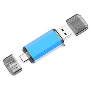 kootion usb c flash drive 64 gb 2 in 1 usb 3.0 + usb type c thumb drive high speed up to 90 mb/s dual otg thumb drive usb stick for samsung, huawei, macbook, chromebook pixel etc.