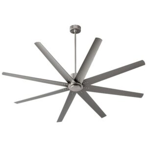 fleet - 72 inch ceiling fan-satin nickel finish