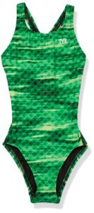 tyr womens castaway maxfit swimsuit, green, 32 us