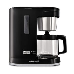 calphalon precision control 10 cup coffee maker, matte black