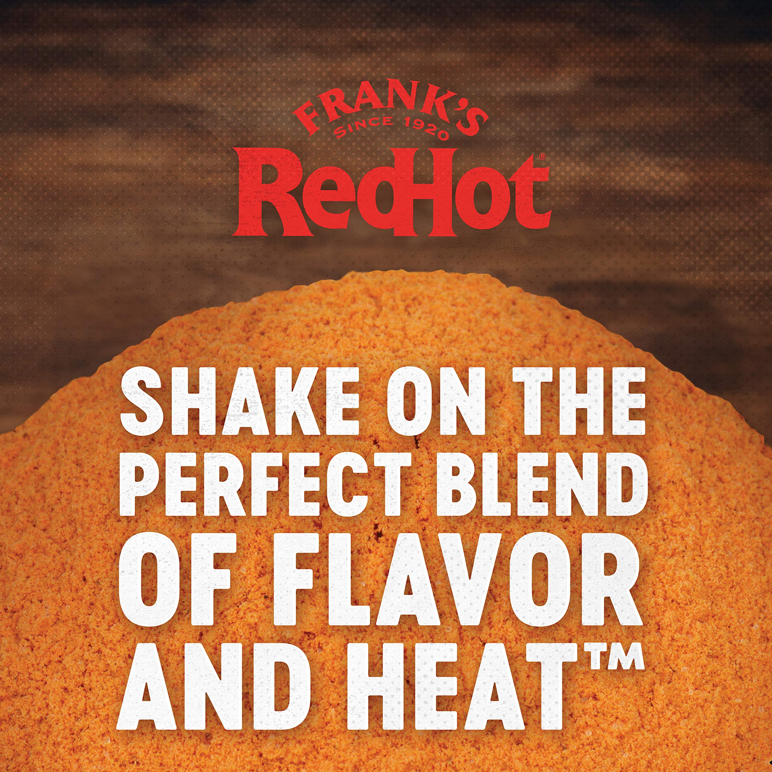 Frank's RedHot Original Seasoning, 21.2 oz - One 21.2 Ounce Container of Hot Sauce Seasoning Blend of Savory Garlic and Spicy Cayenne Pepper, Perfect for Dry-Rubs