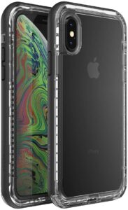 lifeproof next series case for iphone xs & iphone x - non-retail packaging - black crystal