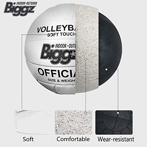 Biggz (Pack of 12) Volleyballs - Soft Touch Leather - Indoor/Outdoor