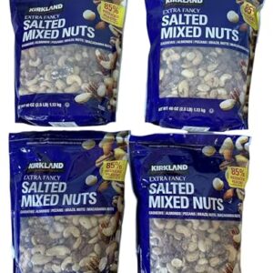 Kirkland Signature Extra Fancy Salted Mixed Nuts 2.5 lb (Pack of 4)