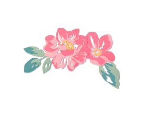 sizzix thinlits die set layered water flower, multicolor