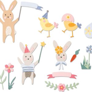 Sizzix Thinlits Die Set 23 Pack Easter Celebration by Lisa Jones, Multicolor