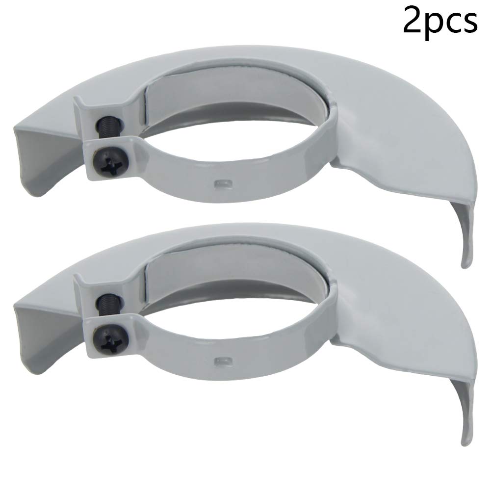 Utoolmart 2pcs 43mm x 110mm White Metal Angle Grinder Wheel Safety Guard Protector Cover for Bosch 110