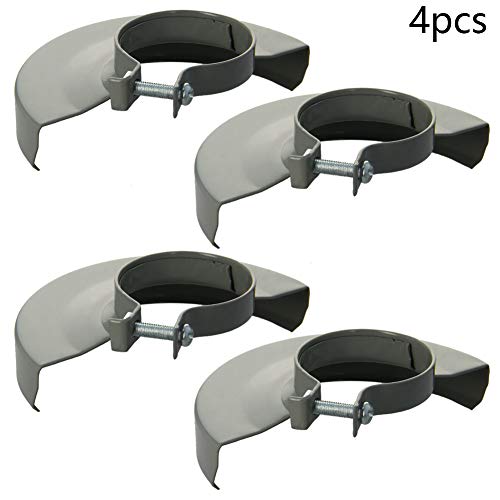 Utoolmart 4pcs 43mm x 110mm Black Metal Angle Grinder Wheel Safety Guard Protector Cover for Bosch 110