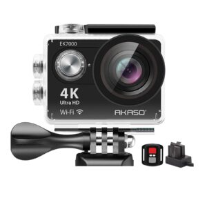 akaso ek7000 4k25fps action camera ultra hd underwater camera 170 degree wide angle 98ft waterproof camera black