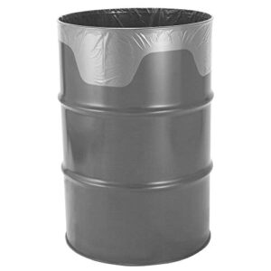 HDX 55 Gallon Clear Heavy-Duty Flap Tie Drum Liner Trash Bags (40-Count)