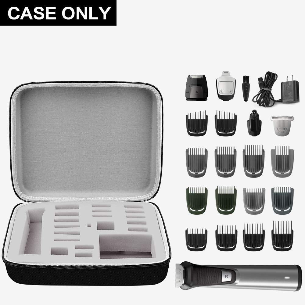 Case Compatible with Philips for Norelco Multigroom Series 7000 5000 9000 Men's Grooming Kit with Trimmer MG7750/49 MG7910/49 MG9510/60. Storage Holder for Attachment Trimmer & Accessories (Box Only)