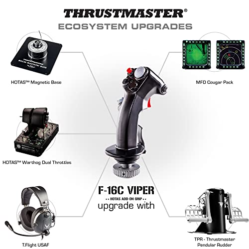 Thrustmaster F-16C Viper HOTAS Add-Onn Grip (Compatible with PC)