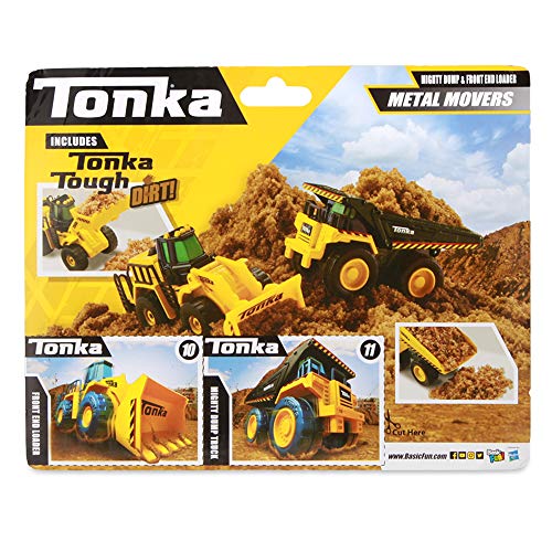 Tonka - Metal Movers Combo Pack - Mighty Dump Truck & Front Loader