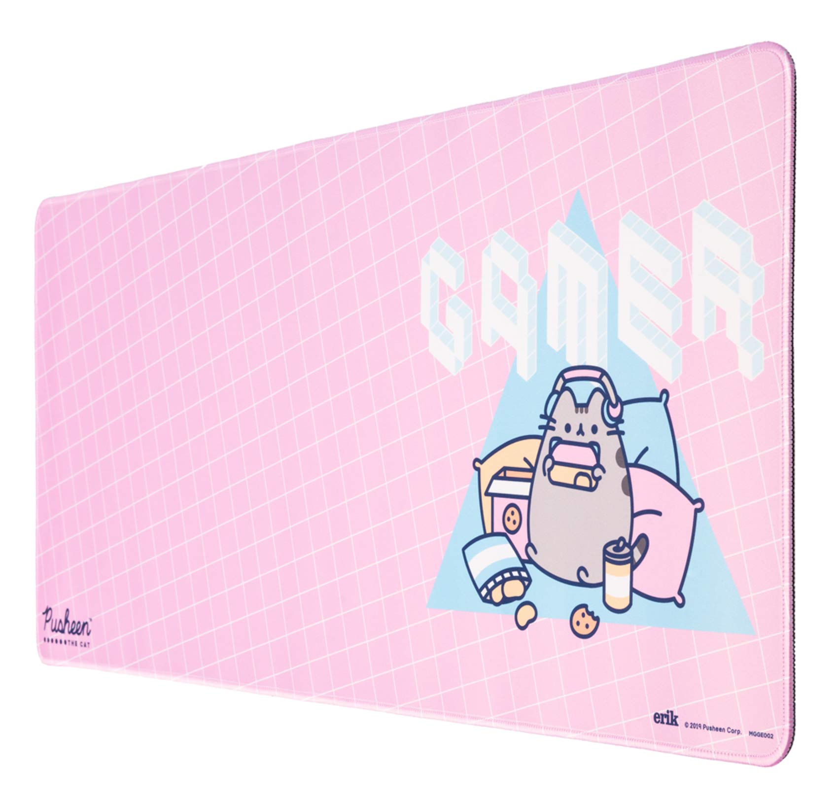 Official Pusheen Mouse Pad XXL - Desk Pad - 31.5" x 13.78" Non-Slip Rubber Base Mouse Mat, Gaming Mouse Pad, Keyboard Mouse Mat, Kawaii Mouse Pad