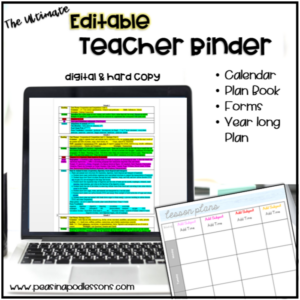 teacher planner | editable teacher binder