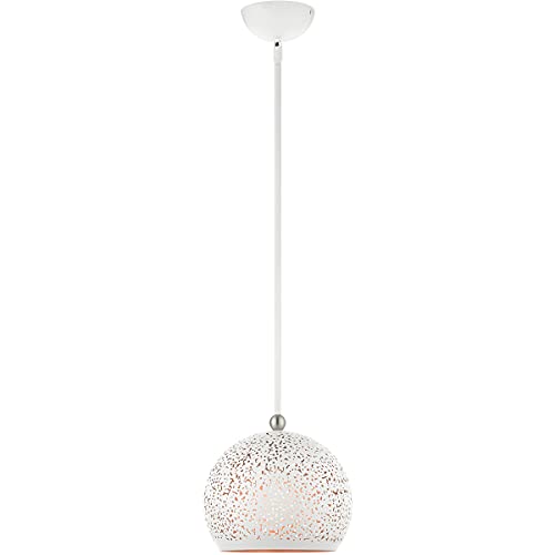 Livex Lighting 49181-03 1 Light White Pendant