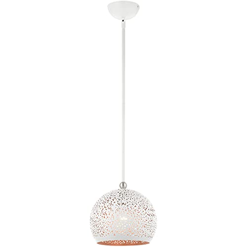 Livex Lighting 49181-03 1 Light White Pendant