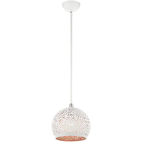 Livex Lighting 49181-03 1 Light White Pendant