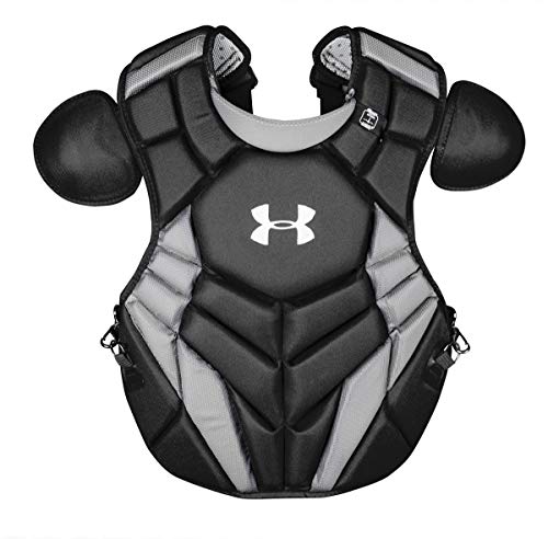 Under Armour UACPCC4-SRPBK UA Pro4 / Chest Protector / Senior / Ages 12-16 / 14.5" Meets Nocsae Chest Protector Standard (Nd200) BK