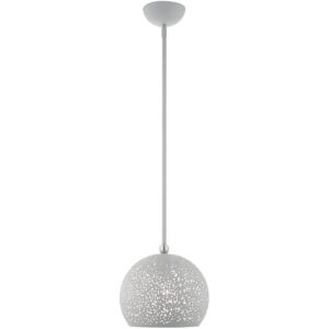 livex lighting 49181-80 1 light nordic gray pendant