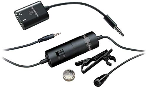 Audio-Technica ATR3350xiS Omni Condenser Microphone (ATR Series), Black