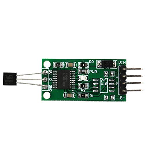 RS485 TTL DS18B20 Temperature Sensor Module Programmable Remote Control PLC RTU Serial Port Remote Acquisition Module (5V TTL with sensor)