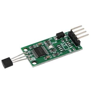 RS485 TTL DS18B20 Temperature Sensor Module Programmable Remote Control PLC RTU Serial Port Remote Acquisition Module (5V TTL with sensor)