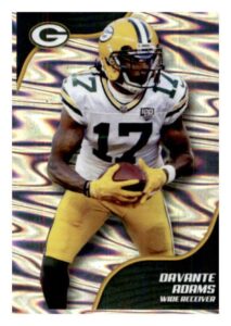 2019 panini nfl stickers football #384 davante adams green bay packers official sticker collection collectible (paper thin and small size)