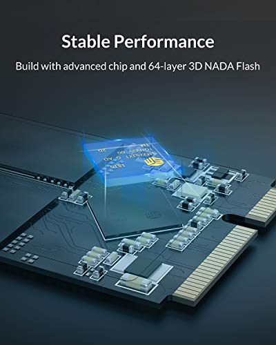 ORICO M200 3D NAND SSD Hard Solid Drive- mSATA - SATA III - 6Gbps-512GB Internal Solid State Drive for Desktop Laptop