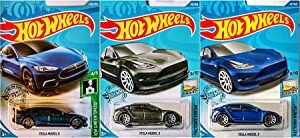 Hot Wheels Tesla 5 Car Bundle Set