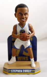 stphen curry golden state warriors 73 wins name and number bobblehead nba