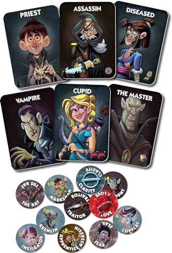 One Night Ultimate Vampire – Scary Fun Party Game for Kids & Families, Fast-Paced Gameplay, Engaging Social Deduction, Hidden Roles & Bluffing