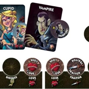 One Night Ultimate Vampire – Scary Fun Party Game for Kids & Families, Fast-Paced Gameplay, Engaging Social Deduction, Hidden Roles & Bluffing