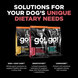 GO! SOLUTIONS Sensitivities – Salmon Recipe – Limited Ingredient Dog Food, 22 lb – Grain Free Dog Food for All Life Stages – Dog Food to Support Sensitive Stomachs