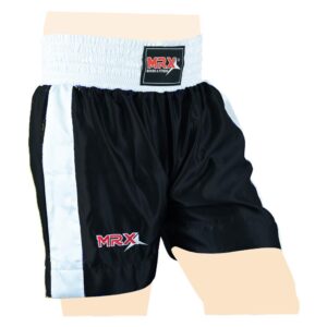 Men Boxing Shorts for Boxing Training Fitness Gym Cage Fight MMA Mauy Thai Kickboxing Trunks Clothing Black Medium