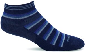 sockwell women's sport ease bunion relief sock, denim - m/l