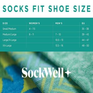 Sockwell Women's Sport Ease Bunion Relief Sock, Denim - M/L