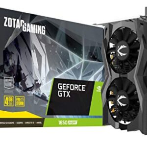 ZOTAC Gaming GeForce GTX 1650 Super Twin Fan 4GB GDDR6 128-Bit Graphics Card, Super Compact, Zt-T16510F-10L