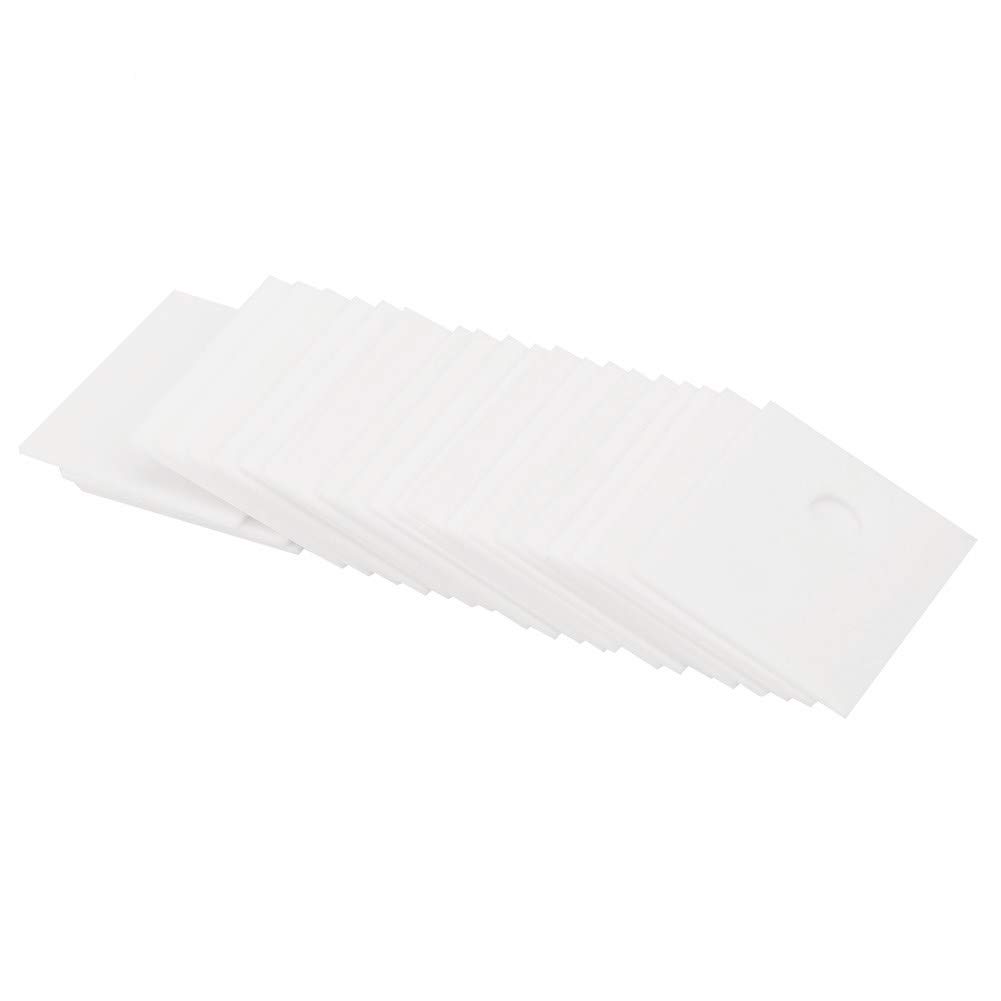 100 Pcs TO-247 17 x 22 x 1mm Alumina Ceramic Insulating Sheet High Hardness Excellent Wear Resistance MOS Transistor IGBT Cooling Pad with 3.7mm Hole