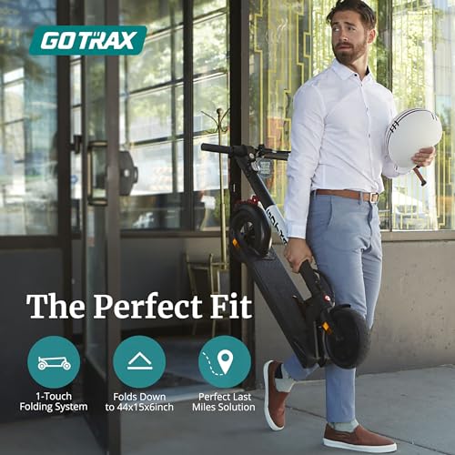 Gotrax XR Elite Electric Scooter, 8.5" Pneumatic Tire, Max 18 Mile and 15.5Mph by 300W Motor, Bright Headlight and Taillight, Aluminum Alloy Frame and Cruise Control, Foldable Escooter for Adult Black