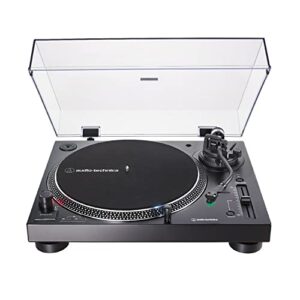 audio-technica at-lp120xusb direct-drive turntable (analog & usb), black, hi-fidelity, plays 33 -1/3, 45, and 78 rpm records, convert vinyl to digital (at-lp120xusb-bk-cr) (renewed)